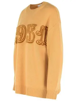 Max Mara Camel Wool Sweater - Cream