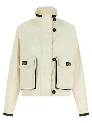 FERRAGAMO Tech Linen Jacket - White