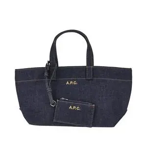 A.p.c. Denim Small Le Drummer Toile Bag - Blue