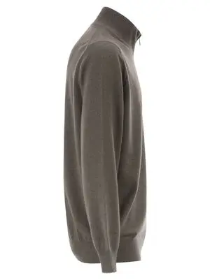 Brunello Cucinelli Cashmere Turtleneck Sweater With Zipper