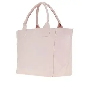 GANNI Printed Canvas Shopping Bag - Pink