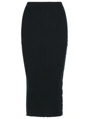 COURREGES Merino Wool Blend Skirt - Black