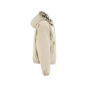 Moose Knuckles Reversible Animal-print Faux Fur Puffer Jacket - Cream