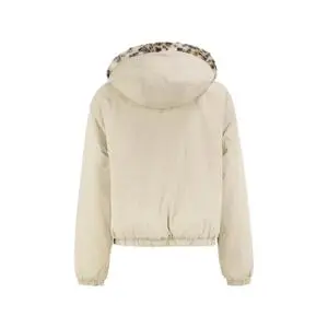 Moose Knuckles Reversible Animal-print Faux Fur Puffer Jacket - Cream