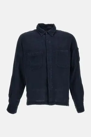 C.P. COMPANY Shirts Long Sleeve In Linen - Multicolor