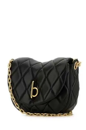 Burberry Leather Shoulder Bag - Black