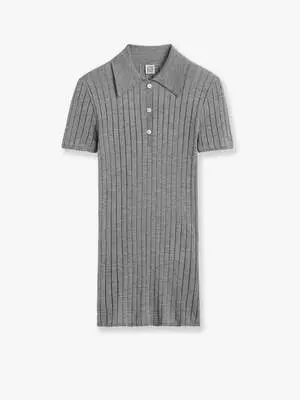 TOTEME Cashmere And Silk Blend Polo Shirt - Multicolor