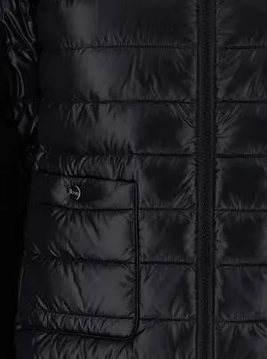Herno Down Jacket With Stand-up Collar And Front Pockets In Tech Fabric