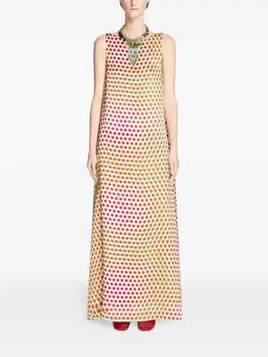 Dries Van Noten Long Printed Dress