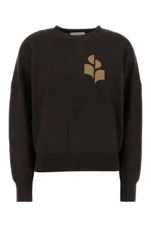 Isabel Marant Étoile Chocolate Cotton Blend Oversize Marisans Sweater - Brown