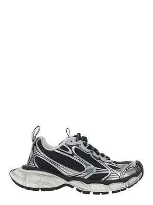 Balenciaga Sneakers '3xl' With Logo On The Toe In Metallic Tech Fabric Mix For - Gray