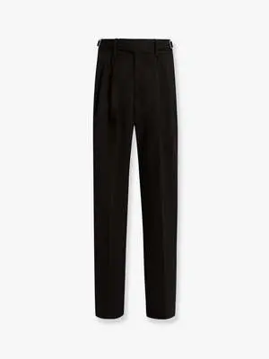 Dolce & Gabbana Virgin Wool Trousers With Frontal Pinces - Multicolor