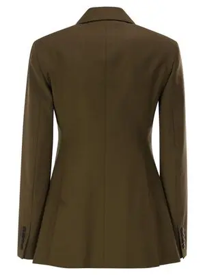 Max Mara Tailored Virgin Wool Blazer - Yellow