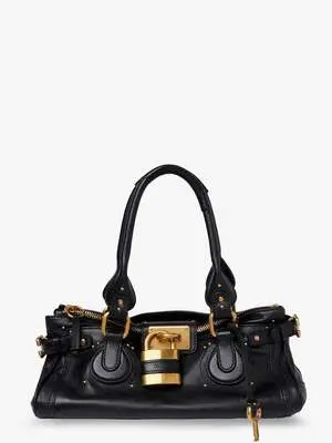 Chloé Paddington Leather Handbag - Black