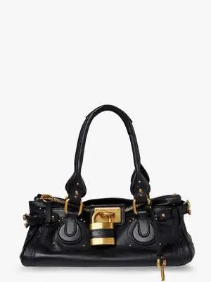 Chloé Paddington Leather Handbag - Black