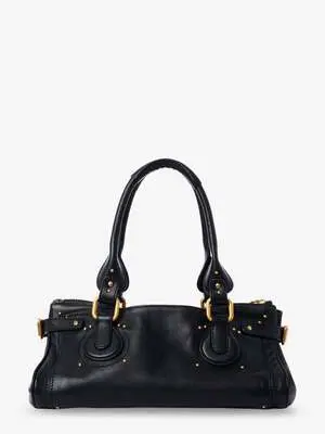 Chloé Paddington Leather Handbag - Black