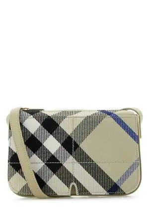 Burberry Embroidered Canvas Snip Crossbody Bag - Multicolor