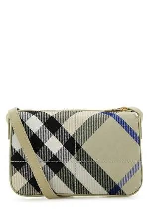Burberry Embroidered Canvas Snip Crossbody Bag - Multicolor