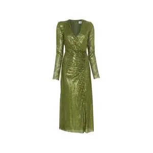 SELF-PORTRAIT Embellished Midi Dress - Green