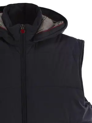 Kiton Hooded Sleeveless Jacket