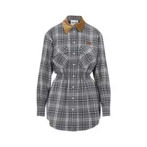 Miu Miu Cotton Dress - Gray