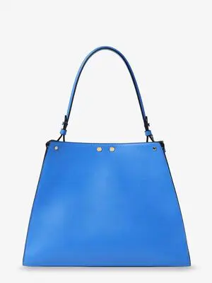 Fendi Way Medium Leather Shoulder Bag With Contrasting Lining