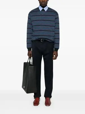 Prada Tapered Leg Wool Trousers