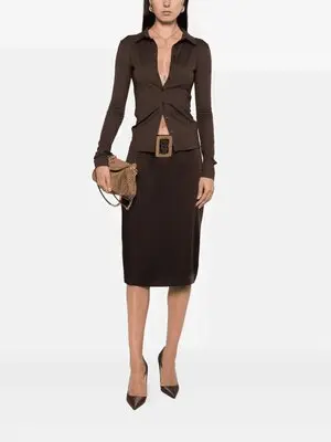 TOM FORD Silk Pencil Skirt