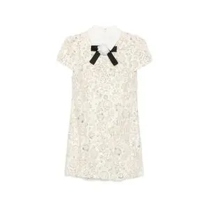 SELF-PORTRAIT Sequin Embellished Peter Pan Collar Cocktail & Party Dress