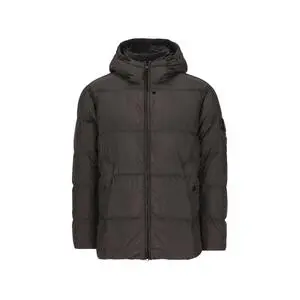 Stone Island Grey Jackets Padded & Down Jackets - Gray