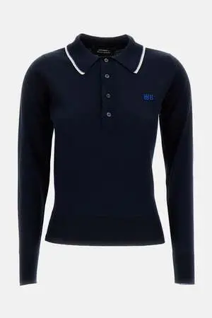 WALES BONNER X John Smedley Merino Wool Polo - Multicolor