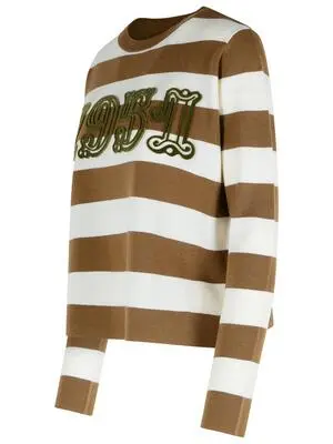 Max Mara Viterbo' Virgin Wool Hazelnut Sweater