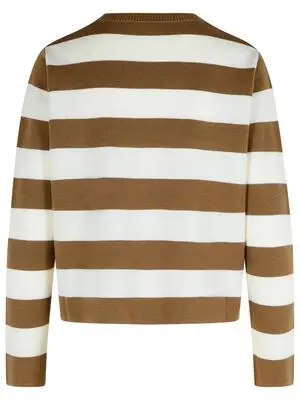 Max Mara Viterbo' Virgin Wool Hazelnut Sweater - Brown