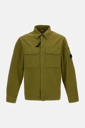 C.P. COMPANY Organic Gabardine Zip-up Overshirt - Multicolor