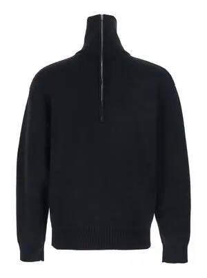 Balenciaga Cotton Blend Turtleneck Sweater - Multicolor
