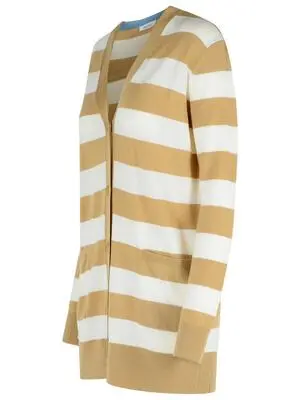 Max Mara Fiemme' Virgin Wool Sand Cardigan