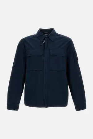 C.P. COMPANY Organic Gabardine Zip-up Overshirt - Multicolor