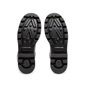 Moncler Quilted Logo Patch Boots