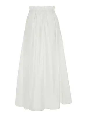 Herno Tech Fabric Skirt With Elastic Waist - White