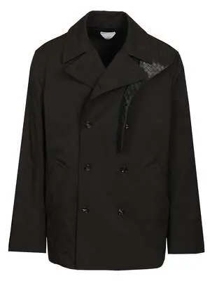 Bottega Veneta Coat With Detail - Black