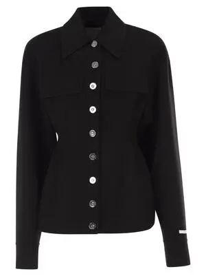 Sportmax Arena Tailored Virgin Wool Jacket - Black