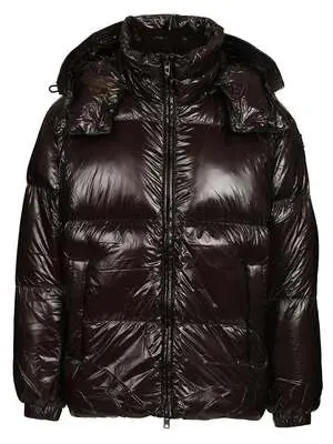 DIESEL® Quilted Taslan Down Jacket - Black