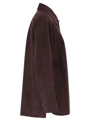 Max Mara Smmgocce Suede Shirt With Silk Lining