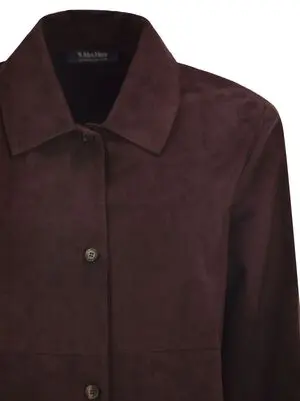 Max Mara Smmgocce Suede Shirt With Silk Lining