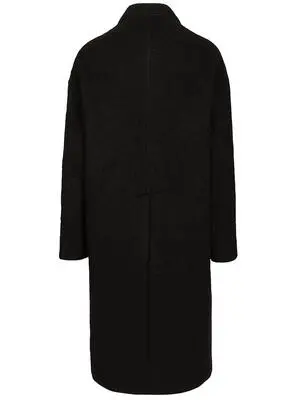 Rick Owens Brad Alpaca And Wool Blend Coat - Black