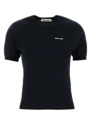 Miu Miu Midnight Wool Sweater - Blue