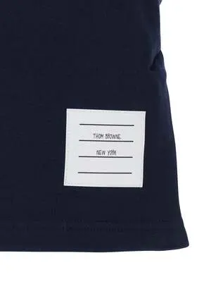 Thom Browne Blue Skirt With Elasticated Waist And 4bar Logo In Cotton For - Multicolor