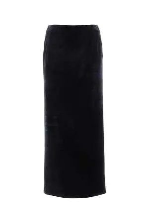 Fendi Midnight Velvet Skirt - Blue