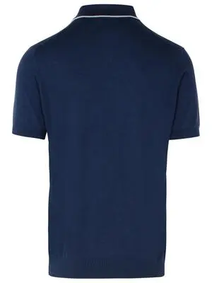 Etro Navy Cotton Polo Shirt