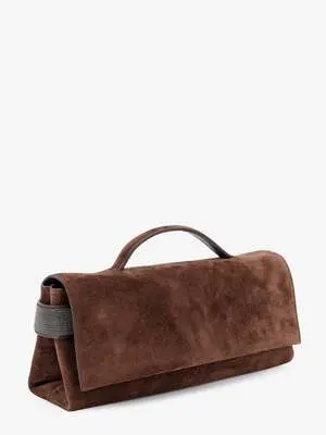 Brunello Cucinelli Essence Suede Handbag